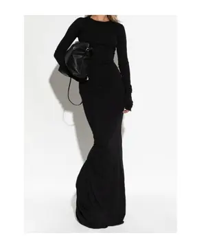 Rick Owens Long Sleeved Floor-length Dress