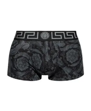 Versace Barocco-printed Stretched Boxers - Black