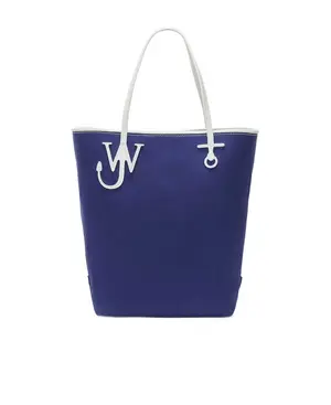 J.W.ANDERSON Jw Anderson Jw Tall Anchor Logo Plaque Tote Bag - Blue