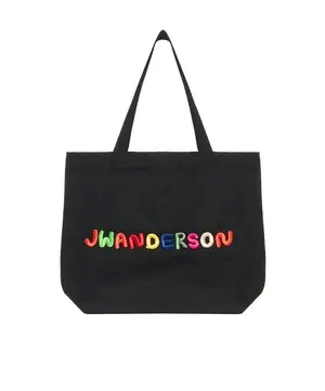 J.W.ANDERSON Jw Anderson Logo-embroidered Top Handle Bag - Black