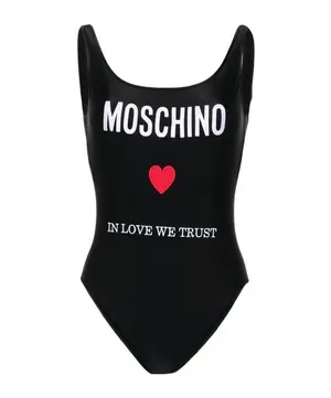 Moschino Embroidered One-piece Swimsuit - Black