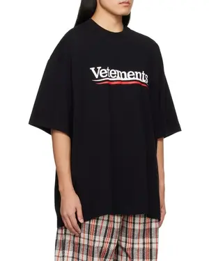 Vetements Logo Printed Crewneck T-shirt