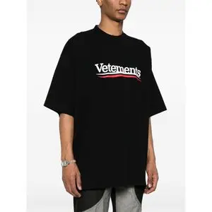 Vetements Logo Printed Crewneck T-shirt