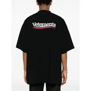 Vetements Logo Printed Crewneck T-shirt