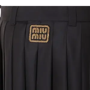 Miu Miu Pleated Batavia Skirt