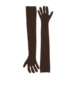Marni Solid Color Gloves - Black