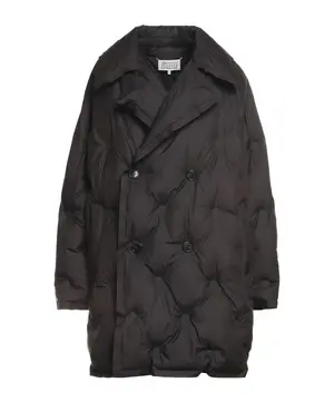 MAISON MARGIELA Solid Color Puffer Jackets - Black