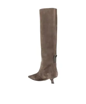 Brunello Cucinelli Minimal Suede Boots
