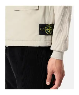 Stone Island Padded Vest With Packable Hood And Anti-drop