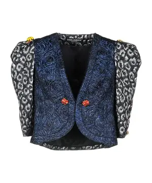 Dolce & Gabbana Printed Blazer - Blue