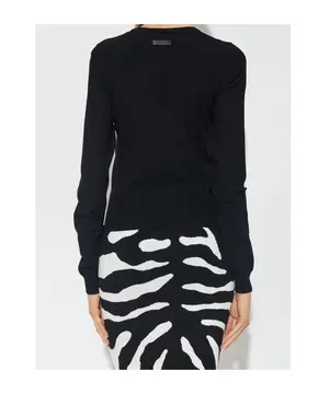 Moschino Long-sleeved Round Neck Top
