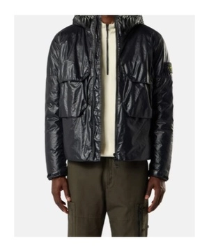 Stone Island Hooded Down Jacket With Water-resistant Membrane