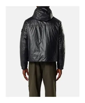 Stone Island Hooded Down Jacket With Water-resistant Membrane