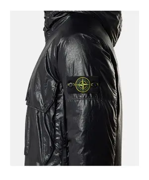 Stone Island Hooded Down Jacket With Water-resistant Membrane