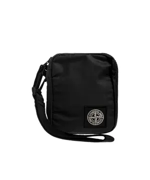 Stone Island Double Coated Cotton Ripstop Wallet - Black