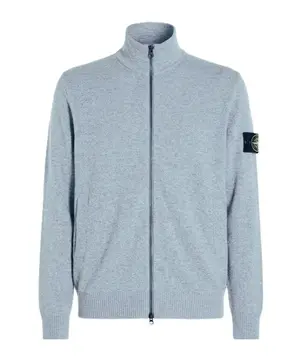 Stone Island High-neck Cardigan - Gray