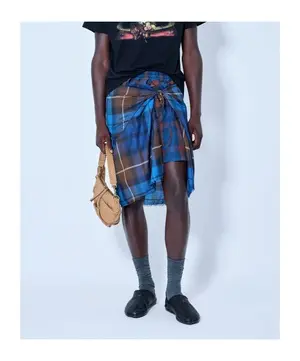 VIVIENNE WESTWOOD Checked Wrap Dress