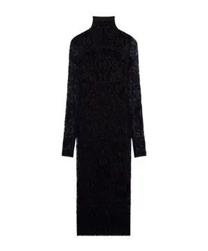 Off-White Midi Dress - Black