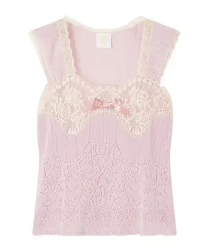 Anna Sui Lingerie Knitted Top - No