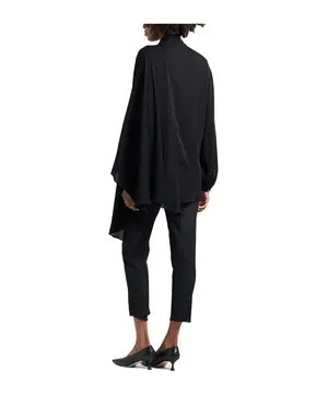 Balenciaga Solid Silk Shirts