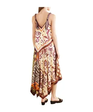ALEMAIS Wilson Silk Twill Midi Dress