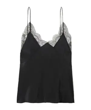 Sharon Wauchob Capucines Scalloped Lace-trimmed Silk Crepe De Chine Camisole - No