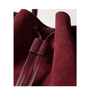 Proenza Schouler Large Leather-trimmed Ruched Suede Tote