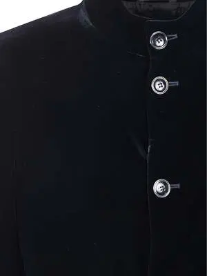 Giorgio Armani Velvet Stand-collar Blazer