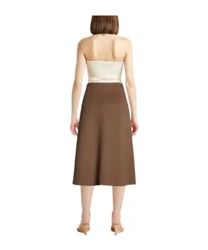 Max Mara Minimalist Solidcolor Fullcircle Skirt