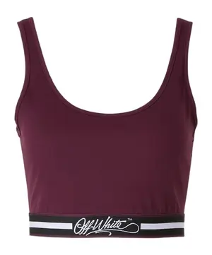 Off-White Logo Band Sleeveless Top