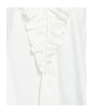 Chloé Vneck Ruched Longsleeve Shirt