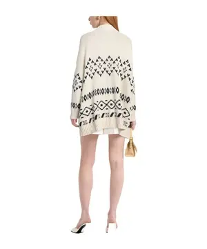 Max Mara Twotone Knit Cardigan