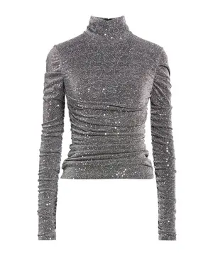 Dolce & Gabbana Solid Colour Party Tops - Silver