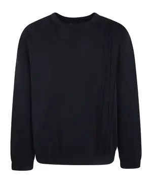 Emporio Armani Round Neck Sweatshirt - Black