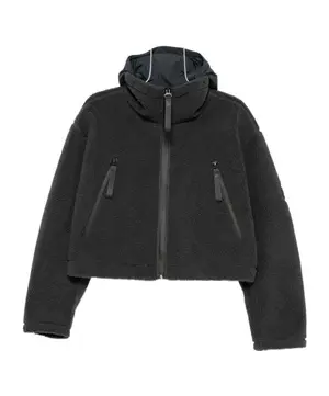 Adidas By Stella McCartney Hooded Zip-up Jacket - Black