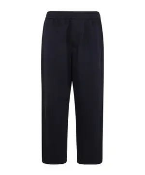 Emporio Armani Track Wide Leg Trousers - Black
