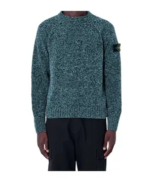 Stone Island Crew-neck Knit Top - Blue