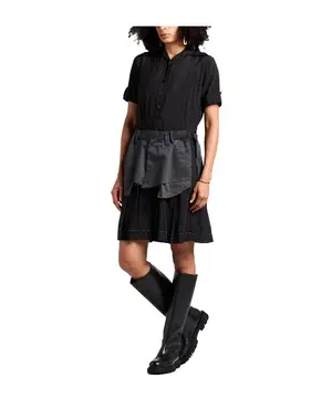 MAISON MARGIELA Twotone Satin Shirt Dress