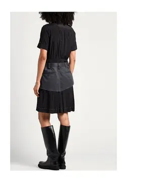 MAISON MARGIELA Twotone Satin Shirt Dress
