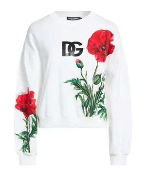 Dolce & Gabbana Minimalist Solidcolor Sweatshirt - White