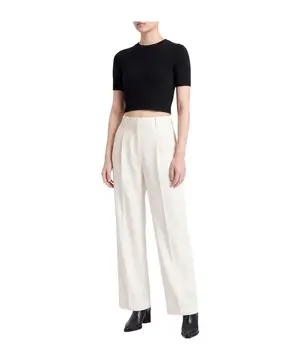 Sportmax Solidcolor Knit Shortsleeve Top