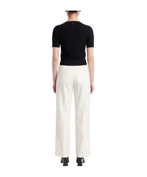 Sportmax Solidcolor Knit Shortsleeve Top