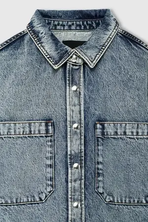 ANINE BING Long-sleeve Denim Jacket
