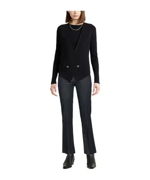 Max Mara Solid Colour Bootcut Jeans