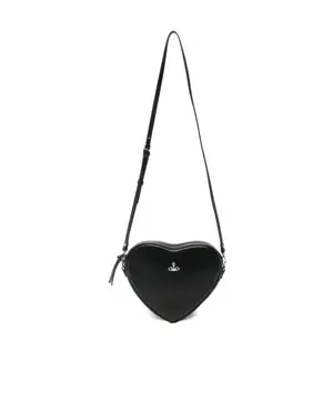 VIVIENNE WESTWOOD Alexa Heart Shoulder Bag - Black