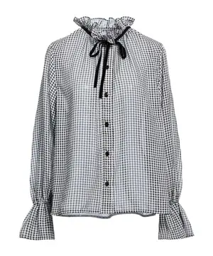 GANNI Patterned Shirts - Black