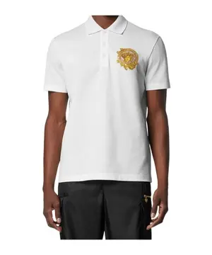 Versace Cotton Polo Shirt - White