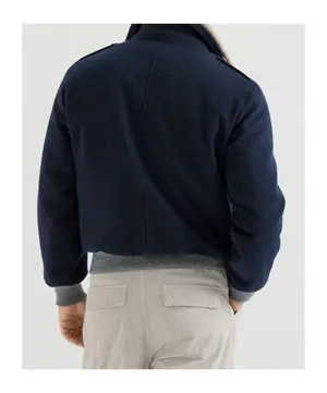Brunello Cucinelli Shearling-collar Bomber Jacket