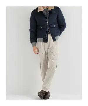 Brunello Cucinelli Shearling-collar Bomber Jacket