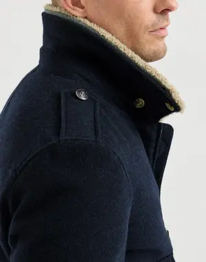 Brunello Cucinelli Shearling-collar Bomber Jacket